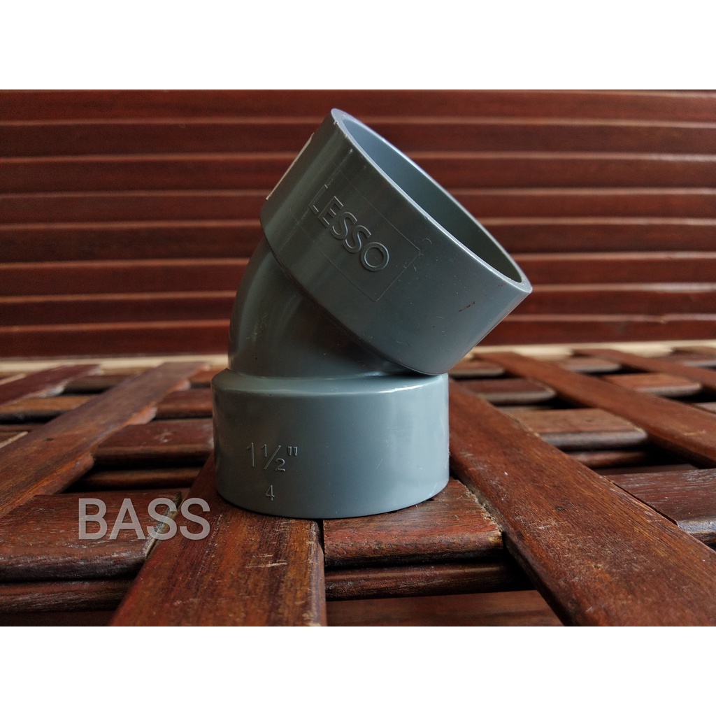 Jual Elbow Knee PVC Lesso D 45* 1 1/2 inch Keni Fitting Sambungan Pipa PVC | Shopee Indonesia
