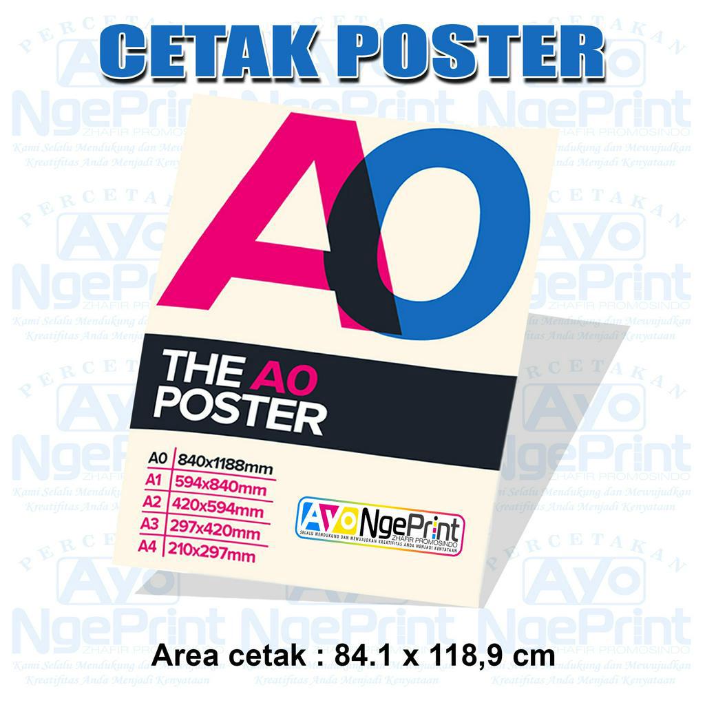 Jual Cetak Kertas Poster Besar/ Foto / Ploter Denah Ukuran A0 (84x118 cm) | Shopee Indonesia