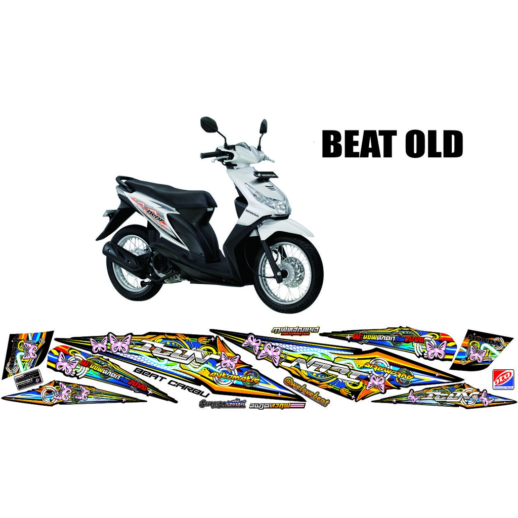 Jual VARIASI COD-STIKER MOTOR HONDA BEAT KARU OLD VARIASI MOTHAI ICON ...