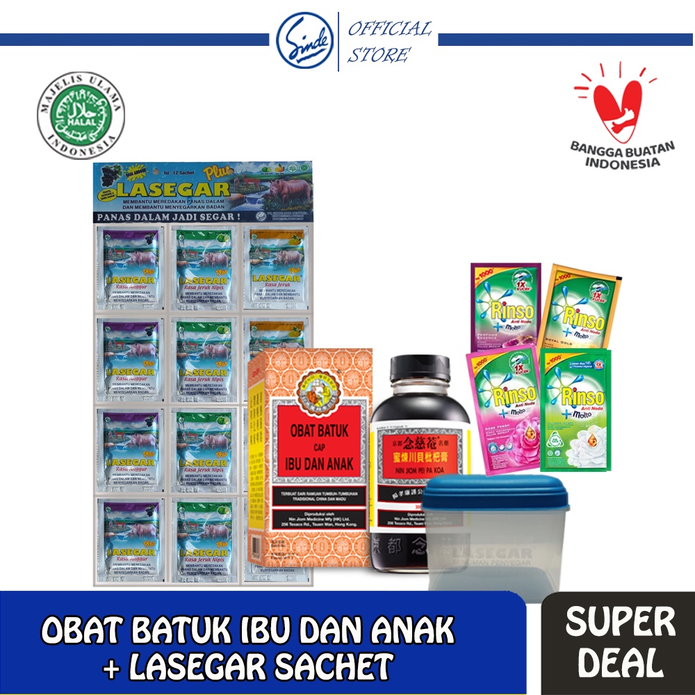 Jual SUPER DEAL: OBIDA + LSG Sachet/ Obat Batuk Ibu dan Anak/ Lasegar ...