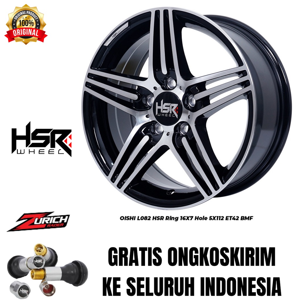 Jual Pelek Mobil Palang 5 R16 HSR OISHI Velg Ring 16 Untuk Beetle New, Golf New, Jetta, Passat ...