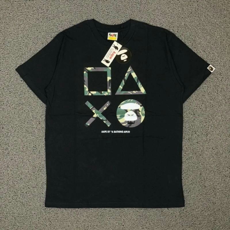 Jual [COS]Kaos pendek Aape bye abating ape + tag dan label | Shopee ...