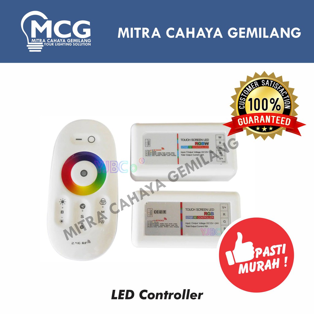 Jual Remote RF Controller LED 18A DC 12 - 24volt / Remote RGB Touch ...