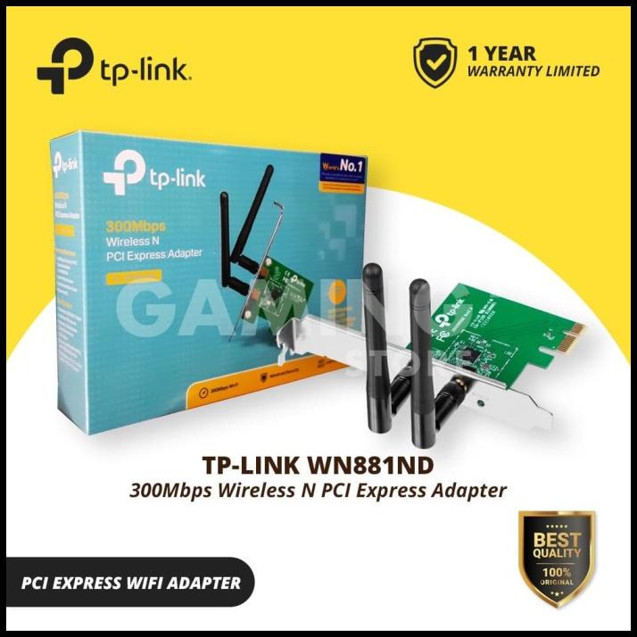 Jual Tp-Link Tl-Wn881Nd Wireless N Pci Express Adapter / Pci Express ...