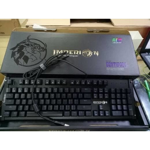 Jual Imperion Centipada Keyboard Gaming Mechanical RGB Blue Switch ...