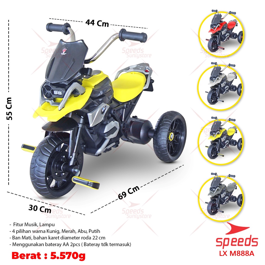 Jual Sepeda Motor Anak 3 Roda Motor Manual Anak Mainan Anak Sepeda ...