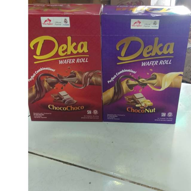 Jual Deka wafer roll coklat / coklat kacang 1 pack 24 pcs | Shopee ...