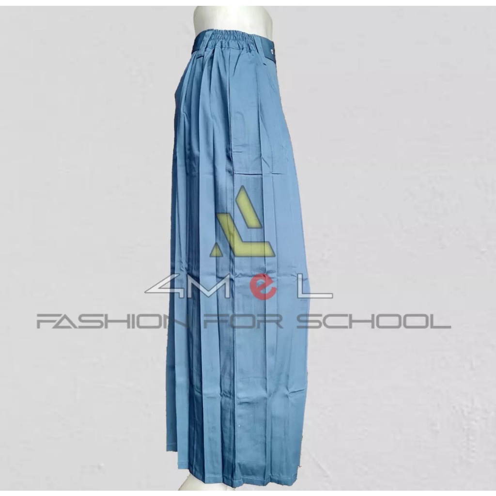 Jual Seragam Sekolah Rok Panjang SMA Abu-Abu Rempel Kain Japan DRILL | Shopee Indonesia