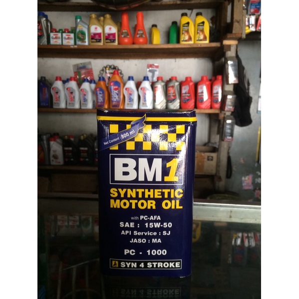 Jual Oli BM1 800ml full synthetic motor manual&matic SAE:15W-50 BUAT 4T ...
