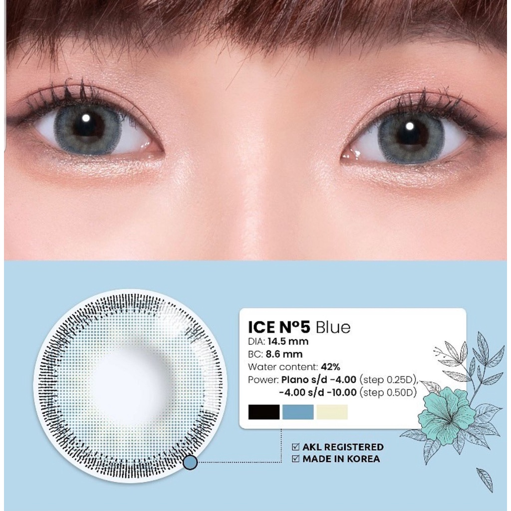Jual SOFTLENS ICE N5 BLUE MINUS -0.50 S/D -10.00 BY EXOTICON | Shopee ...