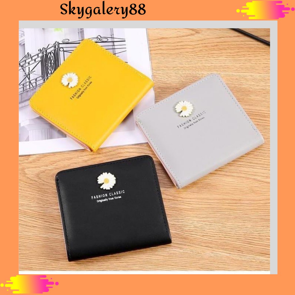 Jual ♥SKY♥ DOMPET LIPAT WANITA DOMPET MINI WANITA MOTIF BUNGA DAISY IMPORT | Shopee Indonesia