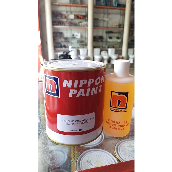 Jual Nippon Vinilex 120 Active Primer Base + Additive 0.8ltr / Cat Dasar Aluminium | Shopee ...