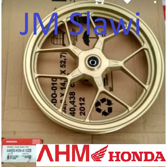 Jual Velg Depan Vario 125 150 eSP Tahun 2015 - 2018 Warna Gold Asli ...