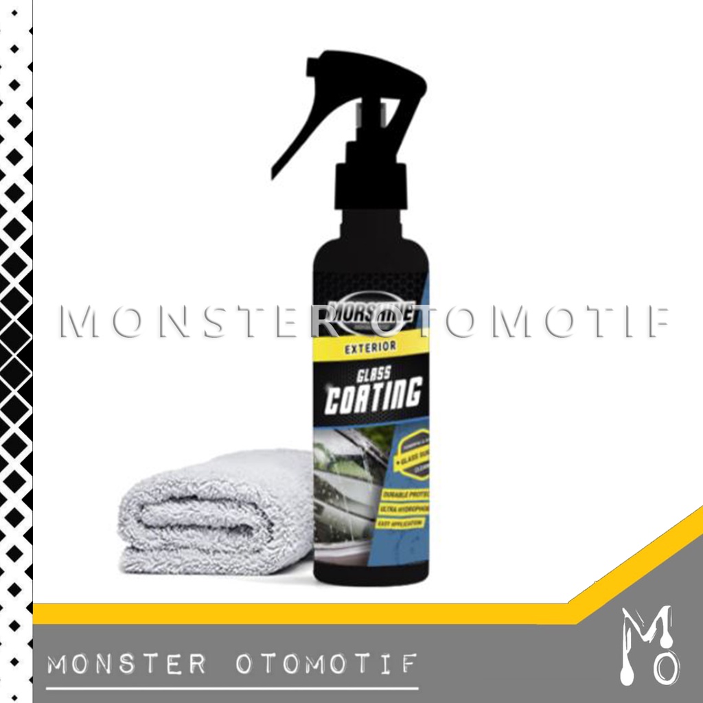 Jual MORSHINE Glass Coating Kaca Mobil Hydrophobic Daun Talas helm ...