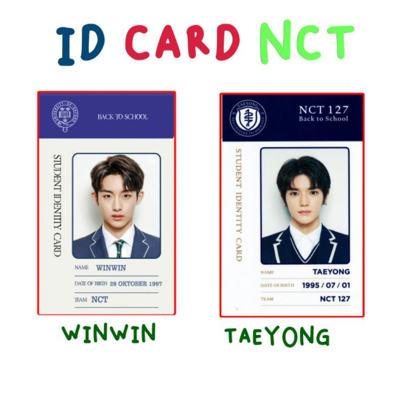 Jual ID CARD NCT | TAEYONG | WINWIN | ID CARD NCT | Shopee Indonesia