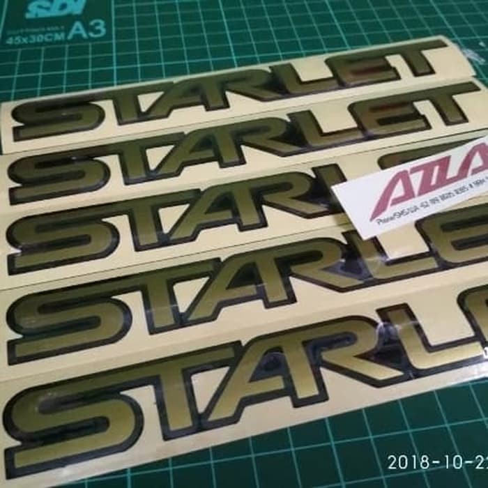 Jual Stiker Replika Emblem Toyota Starlet | Shopee Indonesia