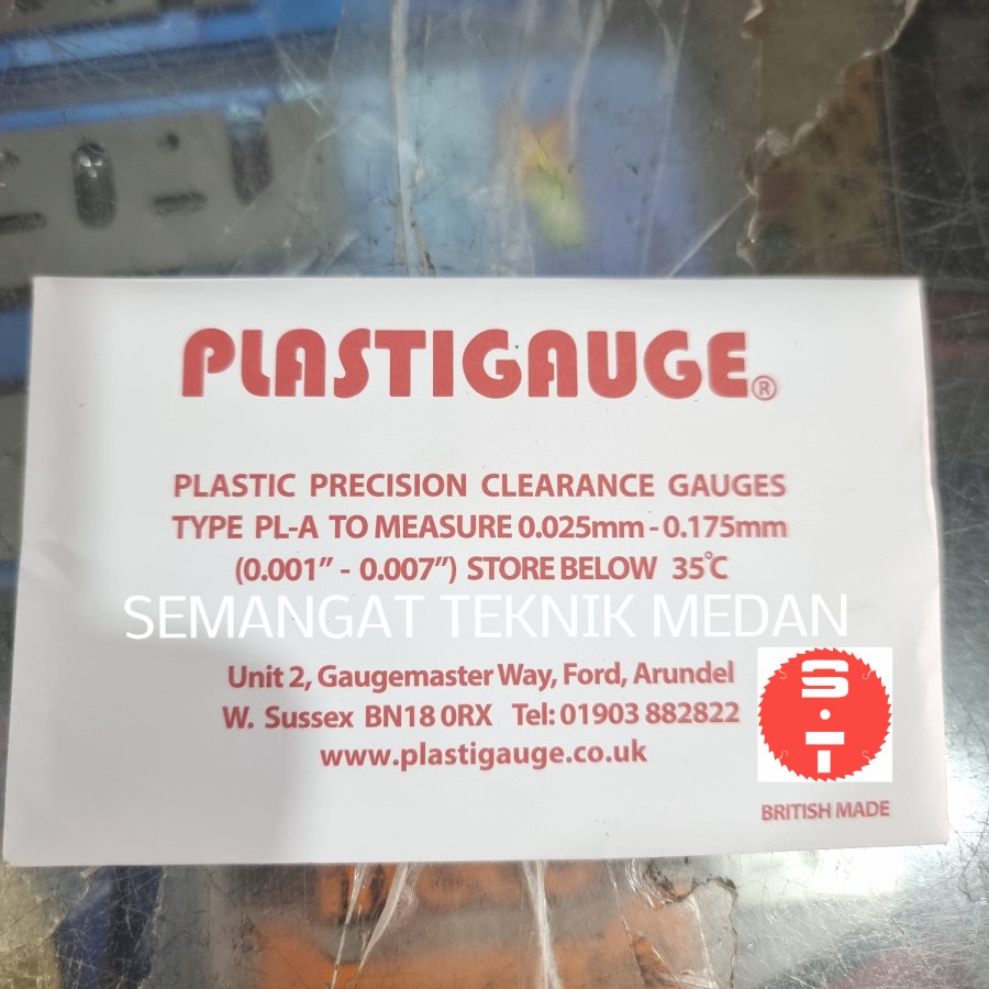 Jual PLASTIK PLASTIC PLATI GAUGE GAUGES PLASTIGAUGE PL-A 0.025 - 0.175 ...