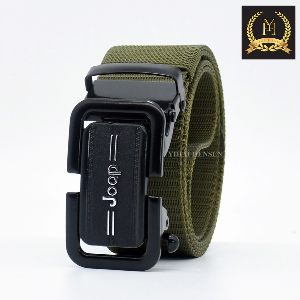 Jual [Y&H] Ikat Pinggang Pria Canvas Nylon Belt Nylon Canvas Sabuk Pria Nylon Kepala Logam Besi ...