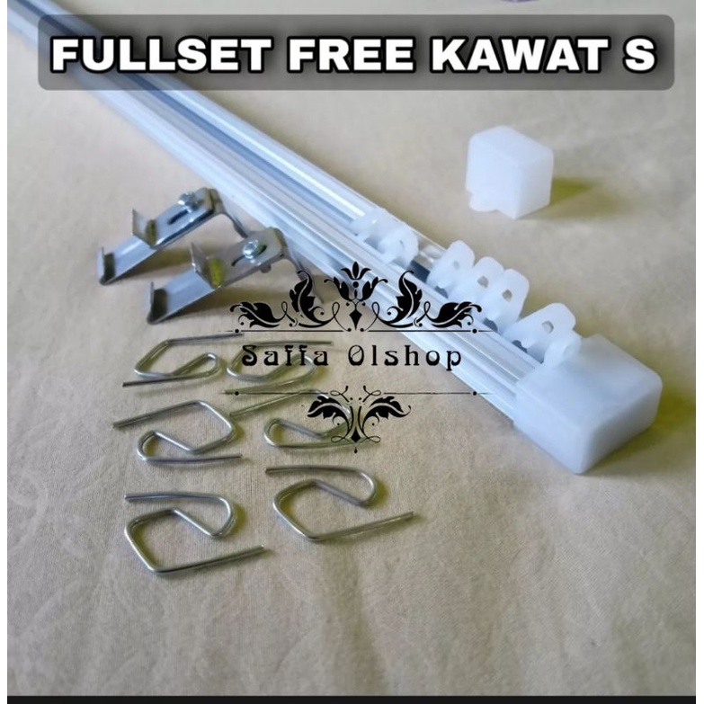 Jual Besi Balok/ Rell kotak/ Batang Gorden Fullset | Shopee Indonesia