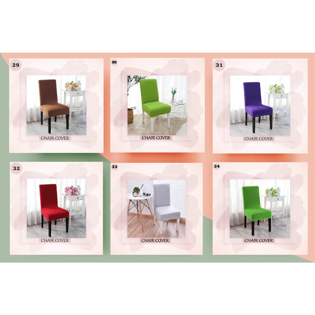Jual Sarung Kursi Elastis Chair Cover Scretch Tebal Motif Warna Polos ...