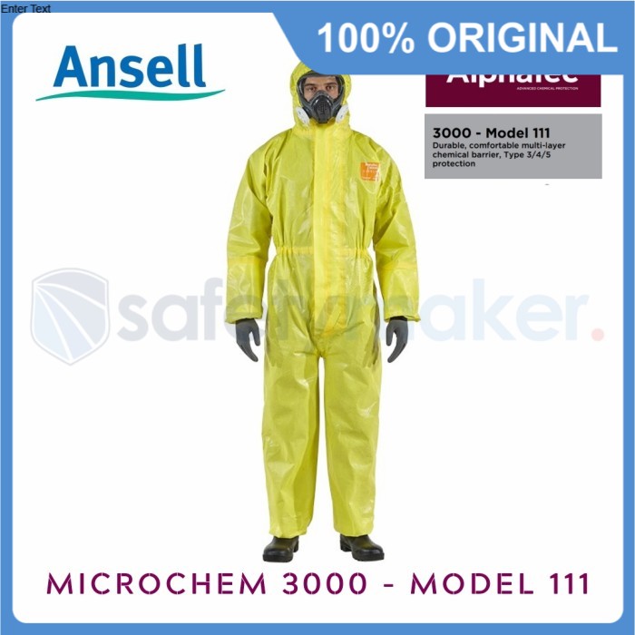 Jual HAZMAT SUIT APD COVERALL MICROCHEM 3000 MICROGARD 3000 ANSELL ...