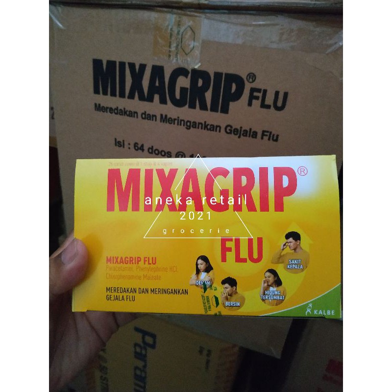 Jual mixagrip kemasan box isi 25 strip 4 kaplet | Shopee Indonesia
