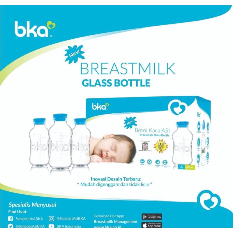 Jual BOTOL ASI KACA / WADAH IBU MENYUSUI / botol asi BKA | Shopee Indonesia