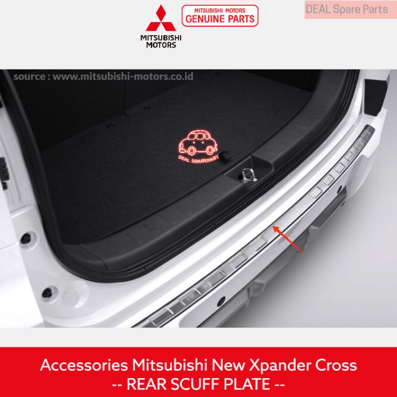 Jual Rear Bumper Protector Scuff Plate Aksesoris Original Mitsubishi ...