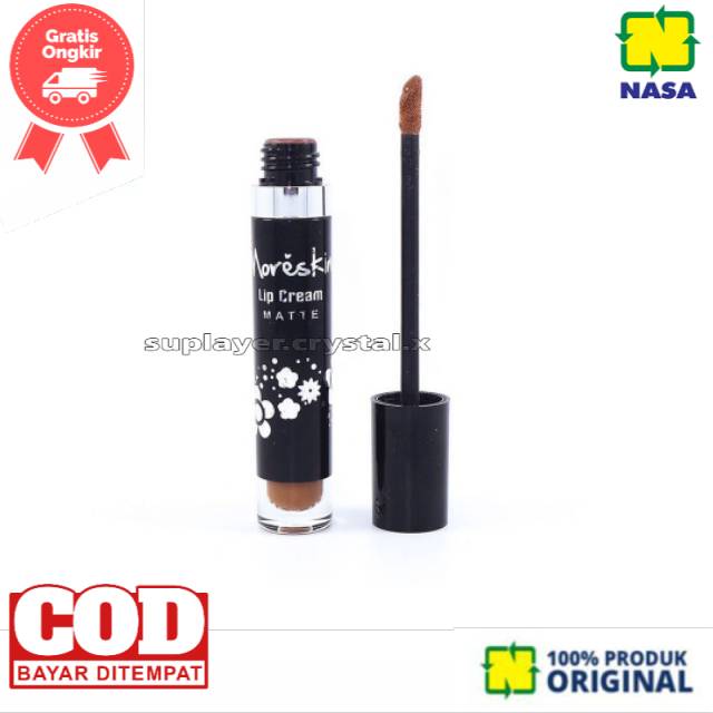 Jual Lip Cream No 05 ( Merah Bata ) Moreskin Lip Matte Asli Nasa ...