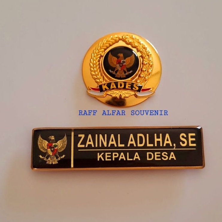 Jual PIN KADES DAN PAPAN NAMA LOGO GARUDA KADES / PIN KEPALA DESA DAN ...