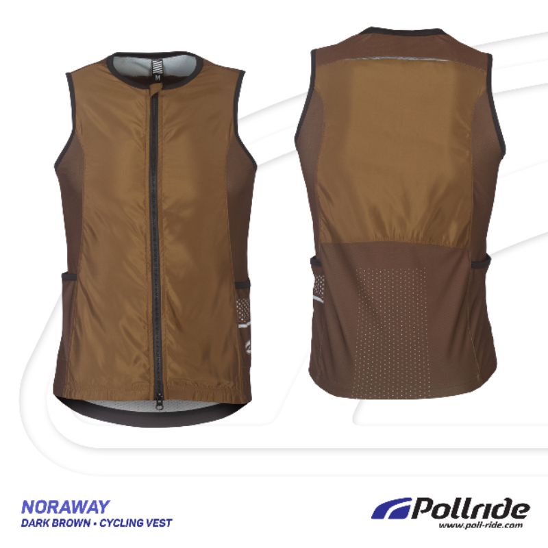Jual Rompi sepeda merk pollride NORAWAY DARK BROWN | Shopee Indonesia