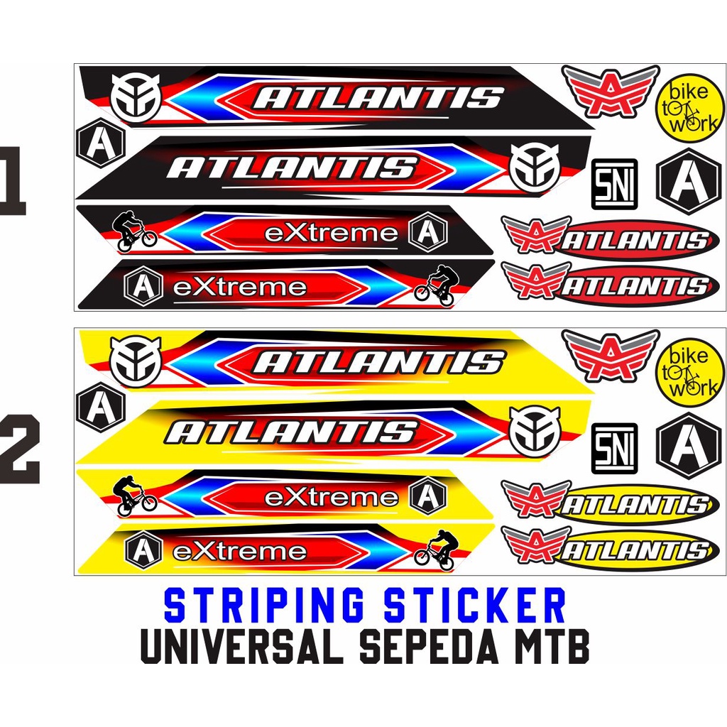 Jual DECAL STIKER / STRIPING VARIASI STIKER ATLANTIS SIMPLE VARIASI ...