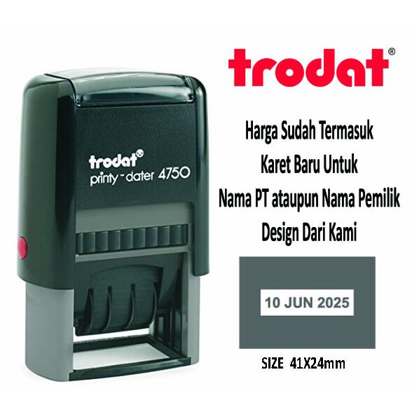 Jual stempel trodat tanggalan kotak | Shopee Indonesia