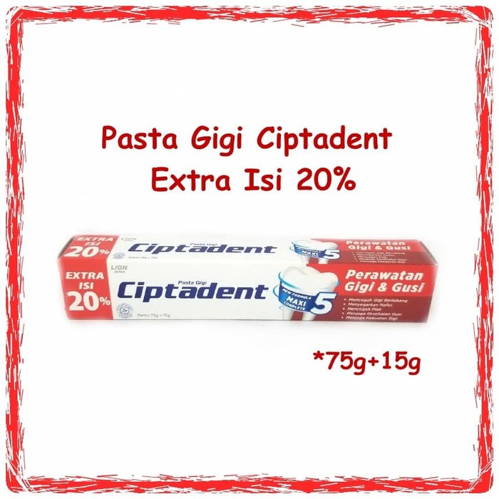 Jual pasta gigi CIPTADEN extra 75gr odol kesehatan gigi | Shopee Indonesia