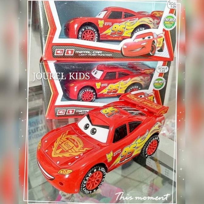 Jual Mainan mobil pullback diecast mc queen the cars lightning McQueen ...