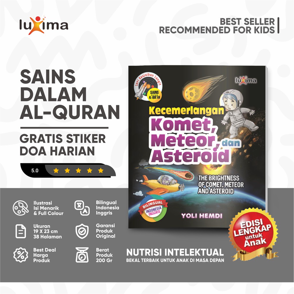 Jual Komet, Meteor & Asteroid - Seri Keajaiban Langit 5 / Buku Belajar ...