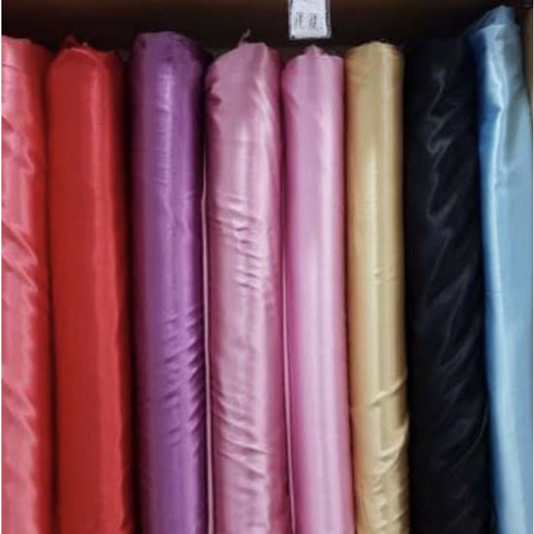 Jual Kain Roll Satin Clarissa Sateen Polos Bahan Tebal Saten Velvet ...