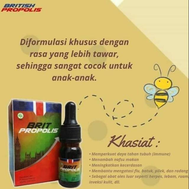 Jual OBAT BATUK PILEK ANAK BRITISH PROPOLIS ORI 100 % | Shopee Indonesia