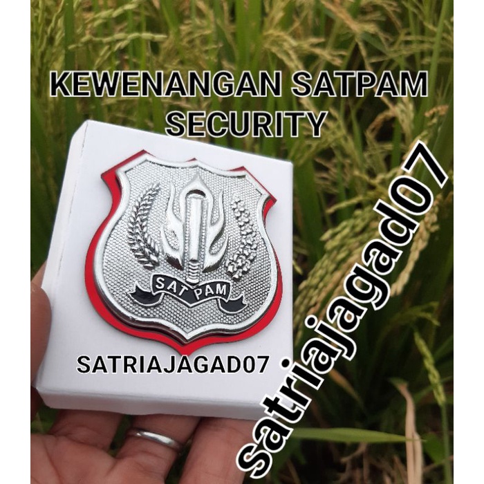 Jual KEWENANGAN ACKRILIK/KEWENANGAN SATPAM COR ACKRILIK/PIN SATPAM ...