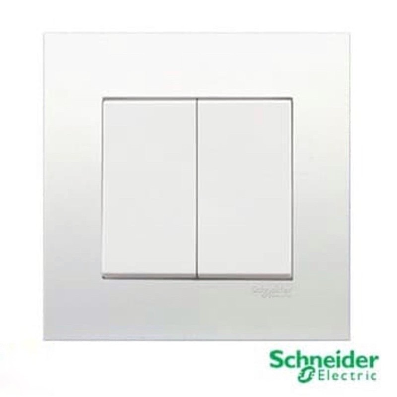 Jual SCHNEIDER SAKLAR DOUBLE VIVACE KB32_1 W 2 GANG 1 WAY - Saklar Seri ...