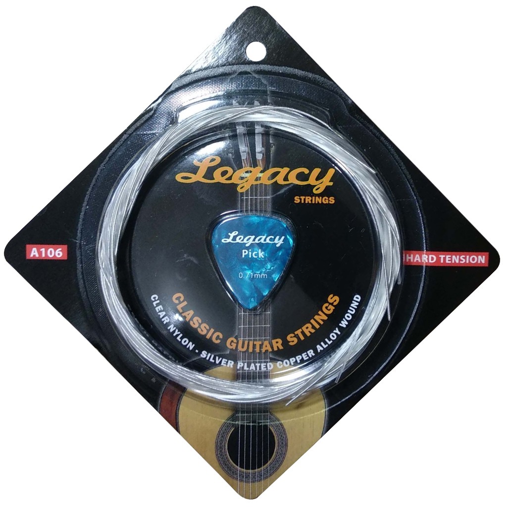 Jual 1 Set Senar Gitar Nilon / Nylon Guitar Legacy A106 + Pick 0.71 ...