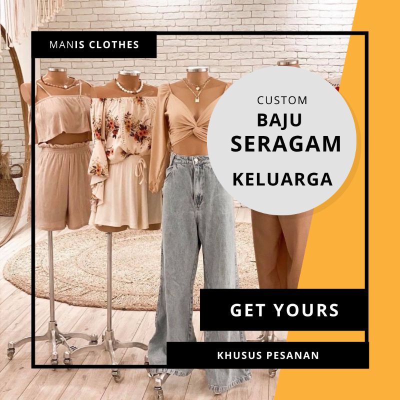 Jual Baju custom seragam keluarga | Shopee Indonesia