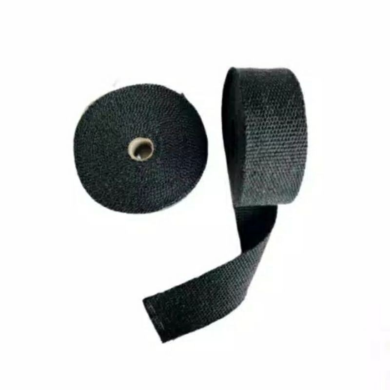 Jual [Bisa COD] Exhaus Wrap knalpot hitam per 3m plus klem| kain ...
