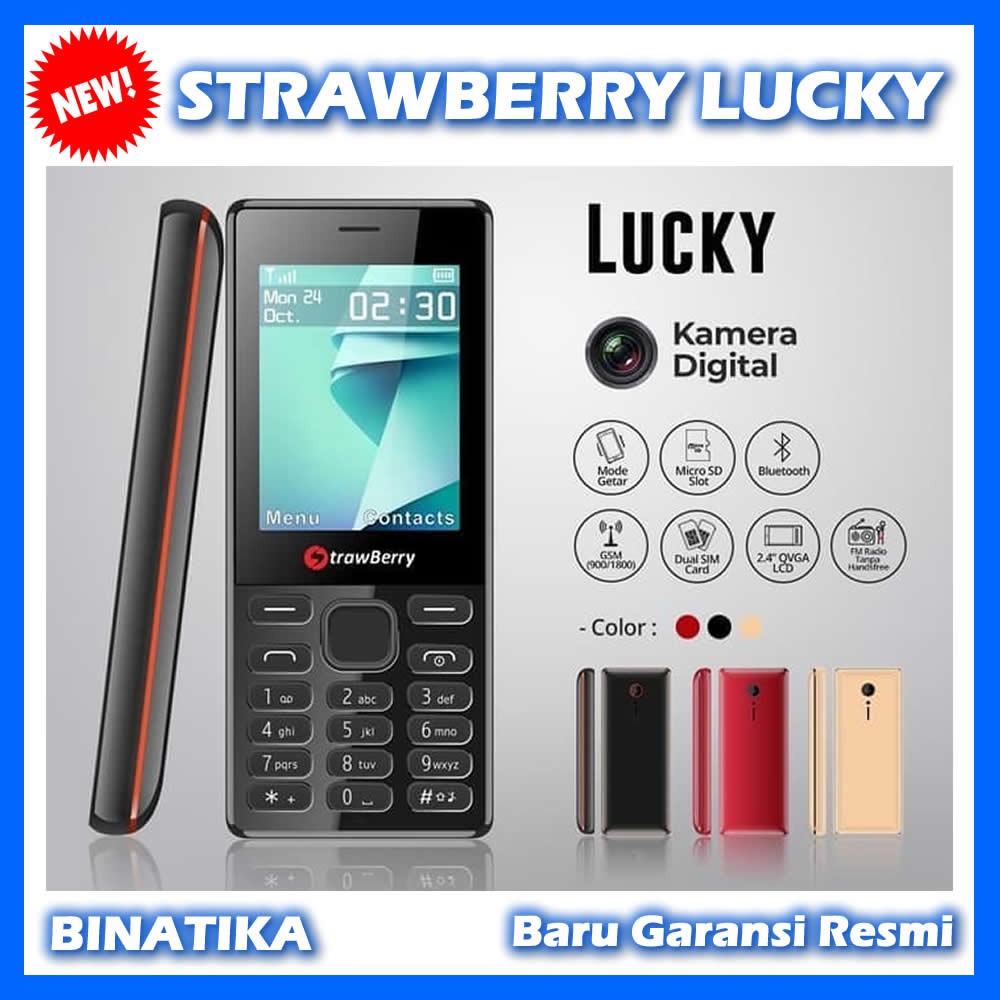 Jual HP STRAWBERRY LUCKY Dual SIM Camera | Shopee Indonesia