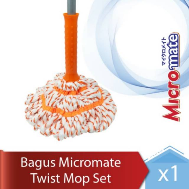 Jual ALAT PEL LANTAI ORIGINAL BAGUS MICROMATE TWIST MOP SET | Shopee ...