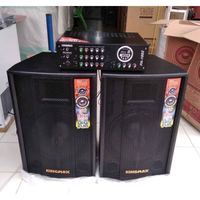 Jual Speaker Plus Amplifier Power Bluetooth KING MAX PA-1882 15" inci ...