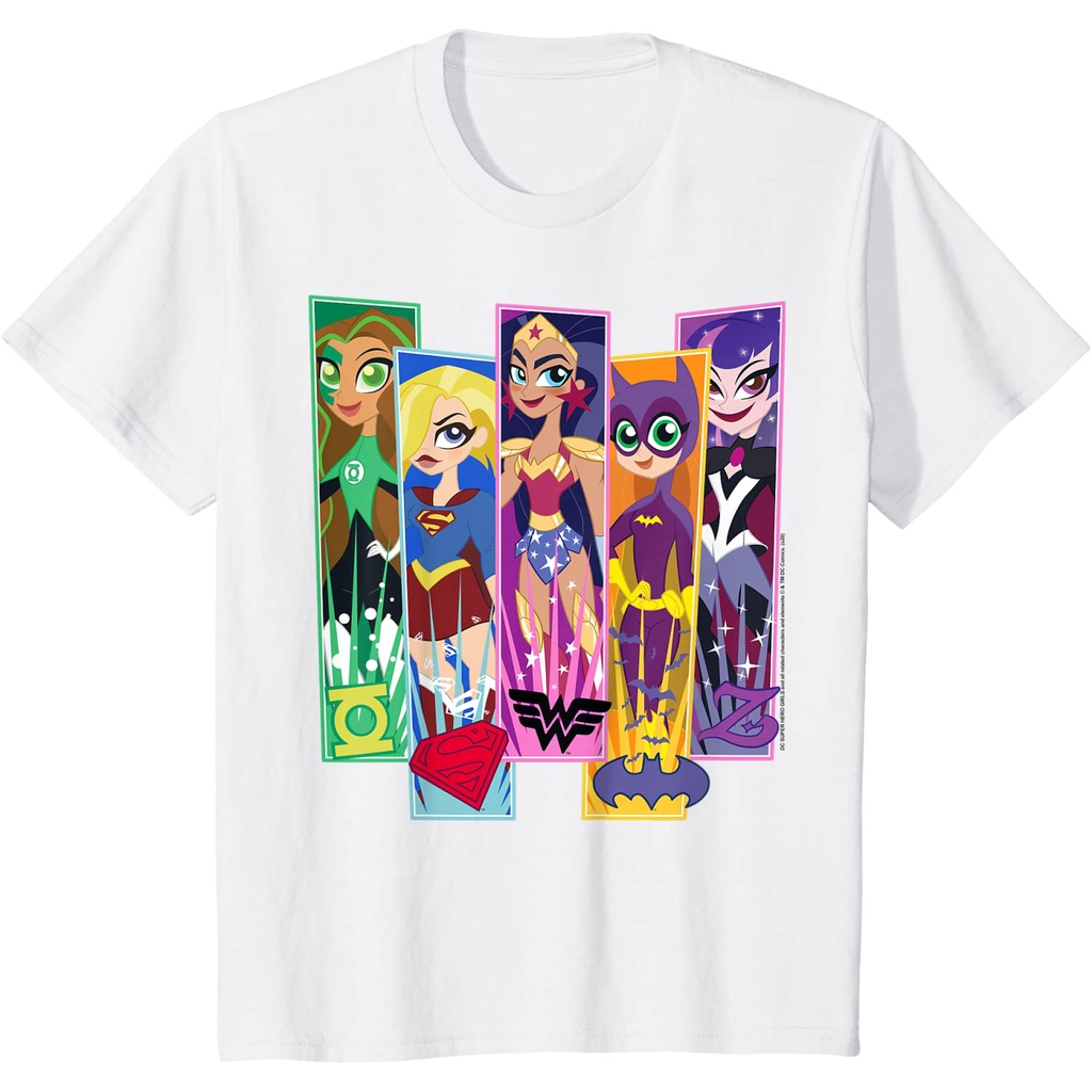 Jual Baju Kaos Anak Kids DC Comics Super Hero Girls Character Panels ...