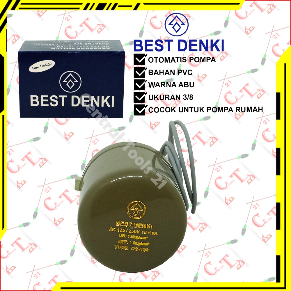 Jual Otomatis Pompa Air 3/8" Best Denki Pressure Switch 1/4" | Shopee ...
