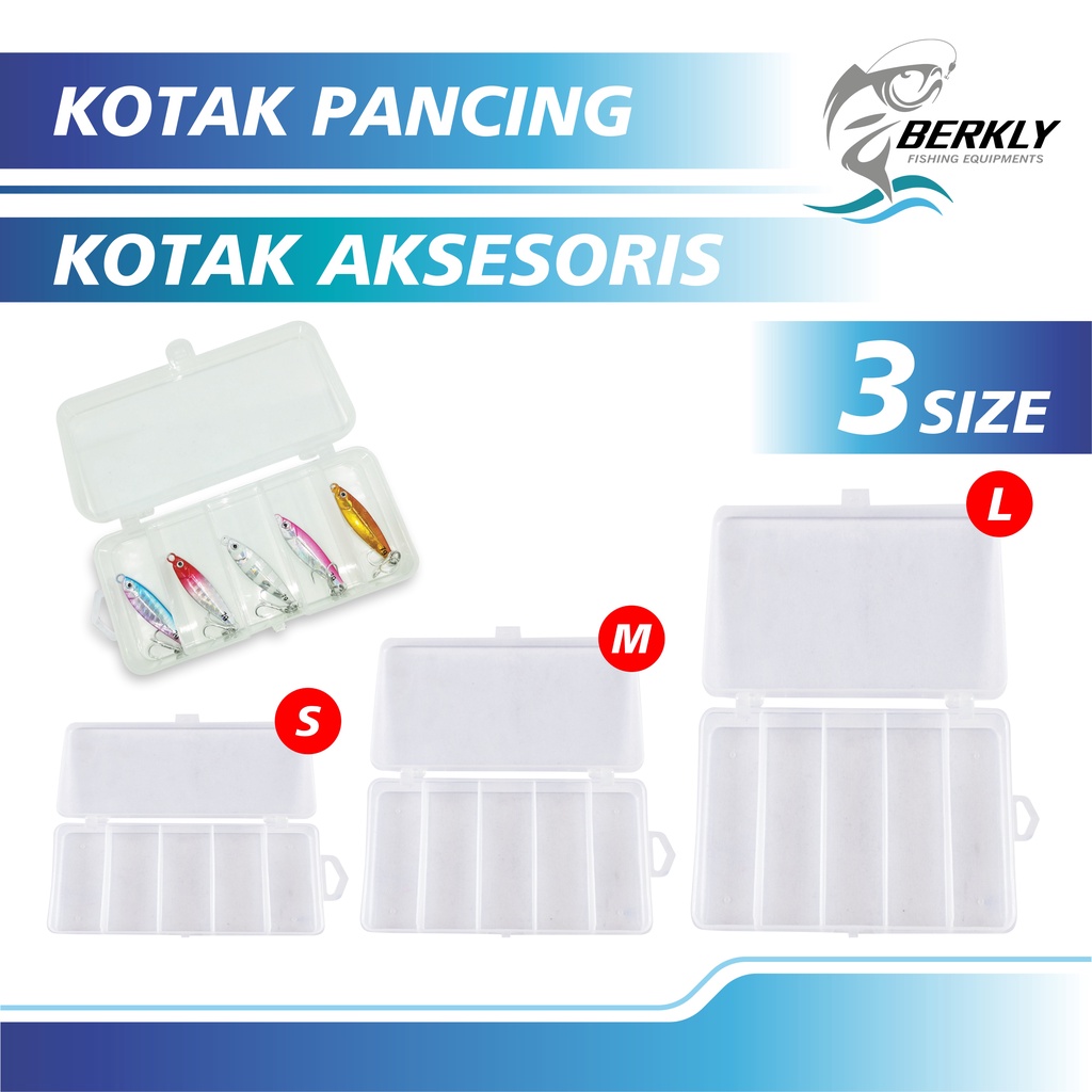Jual BERKLY Kotak Penyimpanan Umpan Pancing Ukuran Kail Kotak Umpan ...
