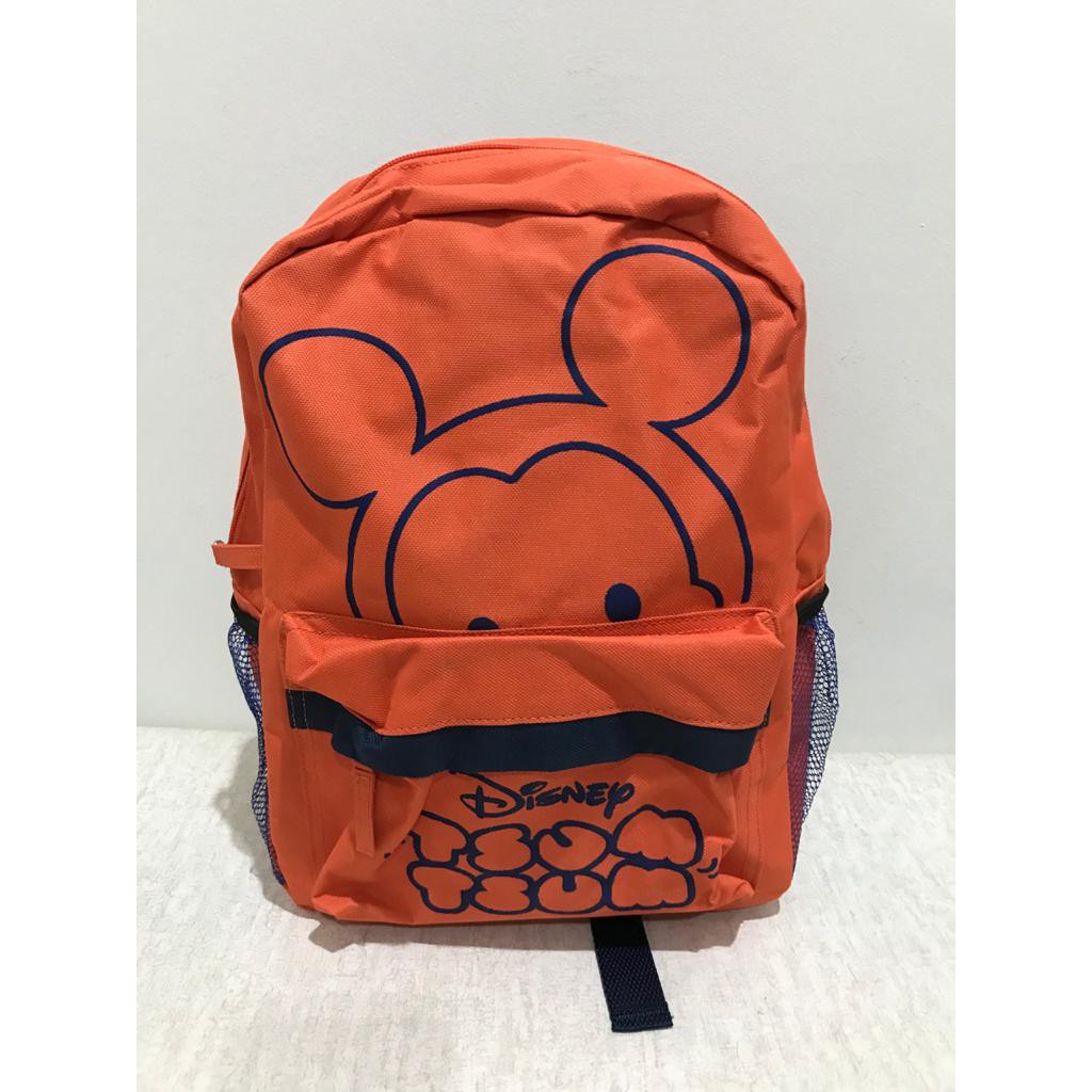 Jual TAS BACKPACK RANSEL DISNEY TSUM TSUM ORIGINAL WARNA ORANGE ...